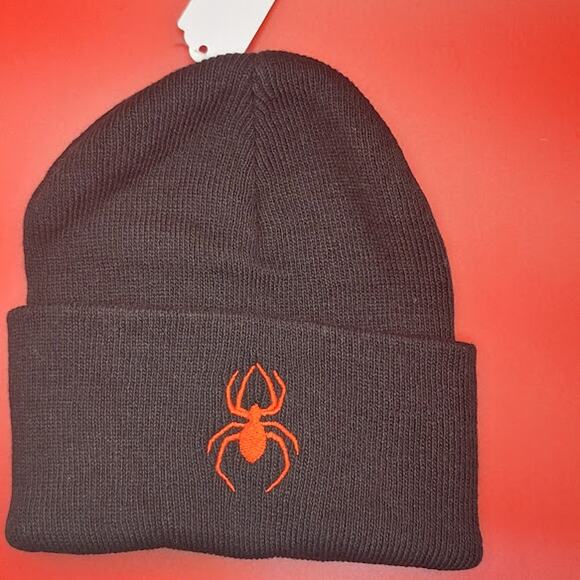Unbranded | Accessories | Red Spider Black Beanie Adult One Size ...